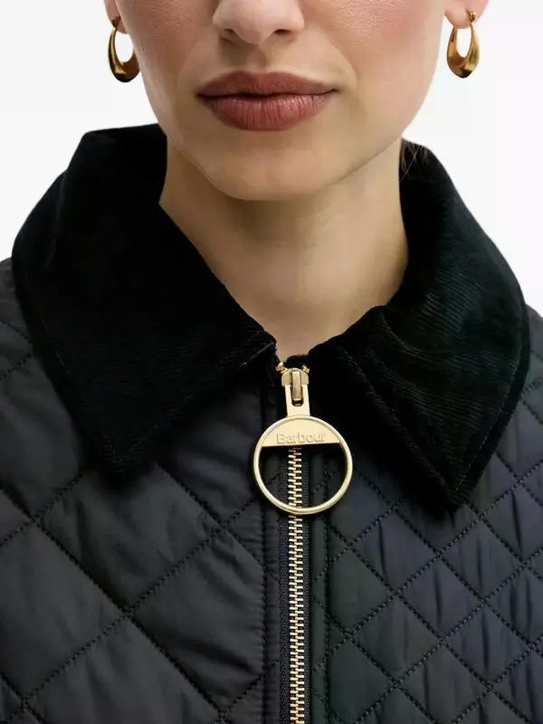 Barbour Danby Quilted Jacket With Corduroy Collar