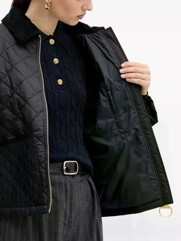 Barbour Danby Quilted Jacket With Corduroy Collar