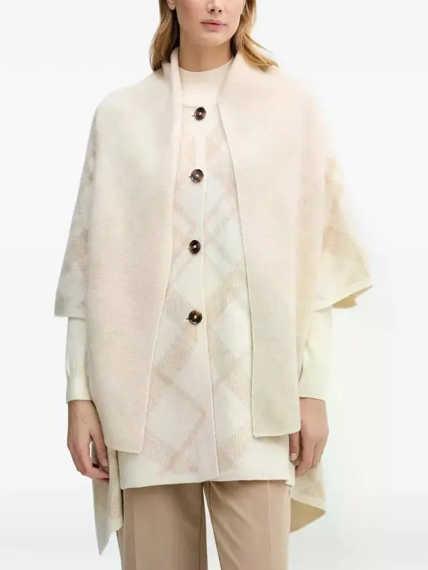 Barbour Vienna Plaid Button Cape