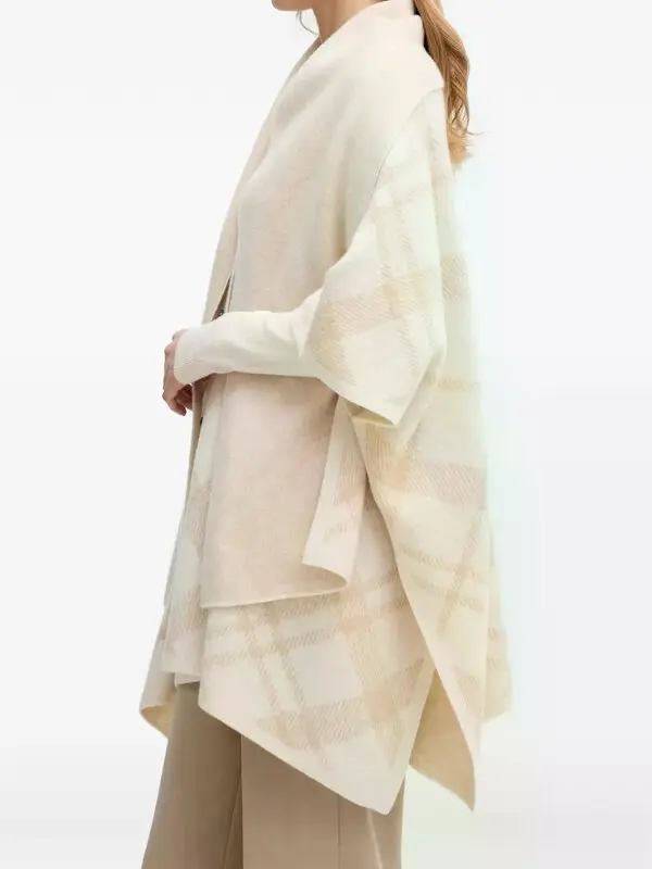 Barbour Vienna Plaid Button Cape