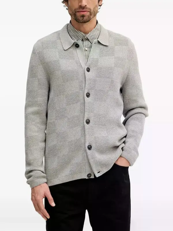 Barbour Falton Check Button Cardigan