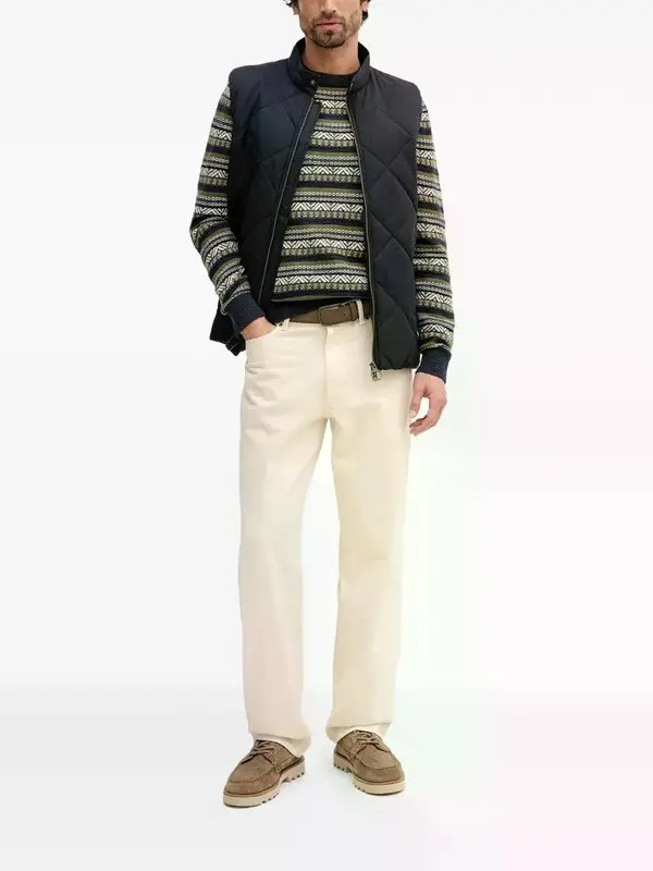 Barbour City Harrington Quilted Zip-up Gilet - Blue