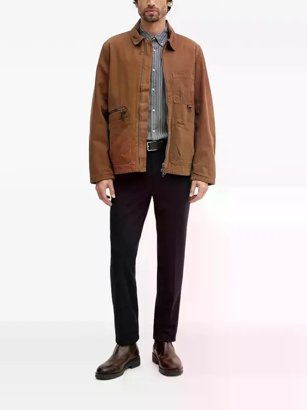 Barbour Cove Zip-up Pocket Jacket - Brown