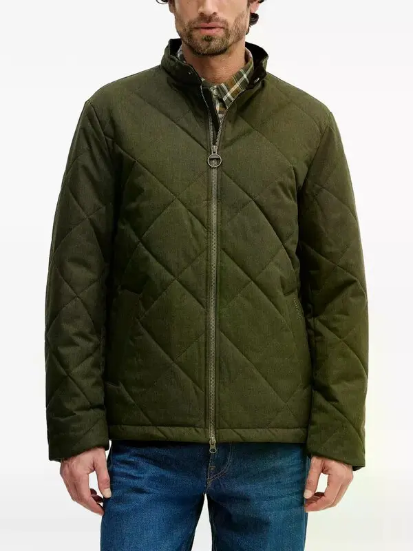 Barbour City Harrington Quilted Jacket - Green