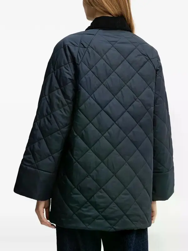 Barbour Quilted Jacket With Corduroy Pocket