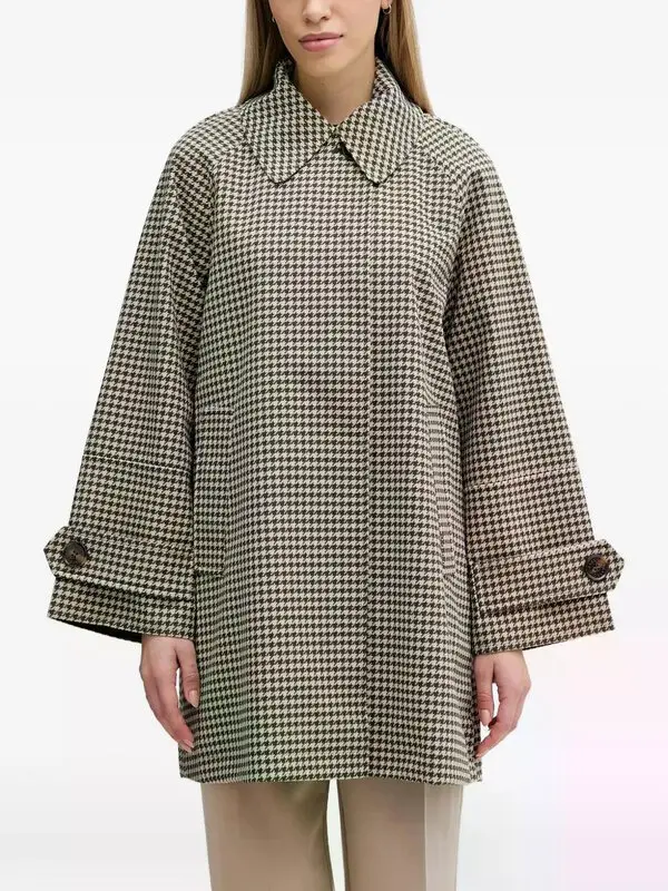 Barbour Kennedy Houndstooth Zip-up Coat
