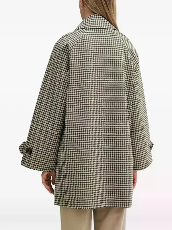 Barbour Kennedy Houndstooth Zip-up Coat