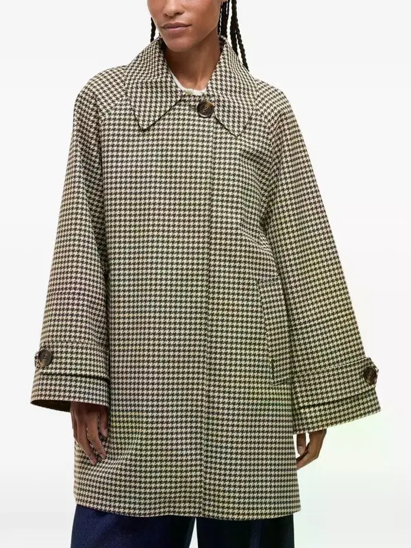 Barbour Kennedy Houndstooth Zip-up Coat