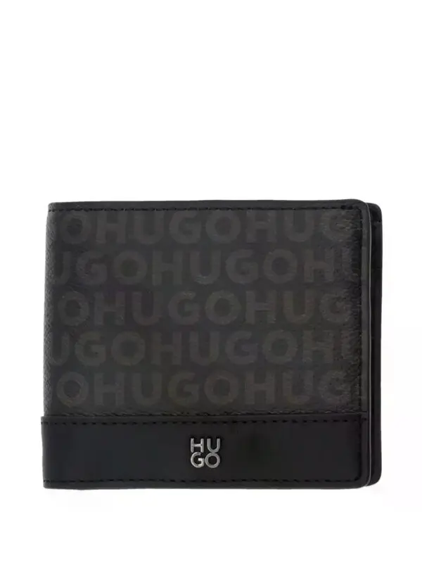Hugo Logo Print Wallet