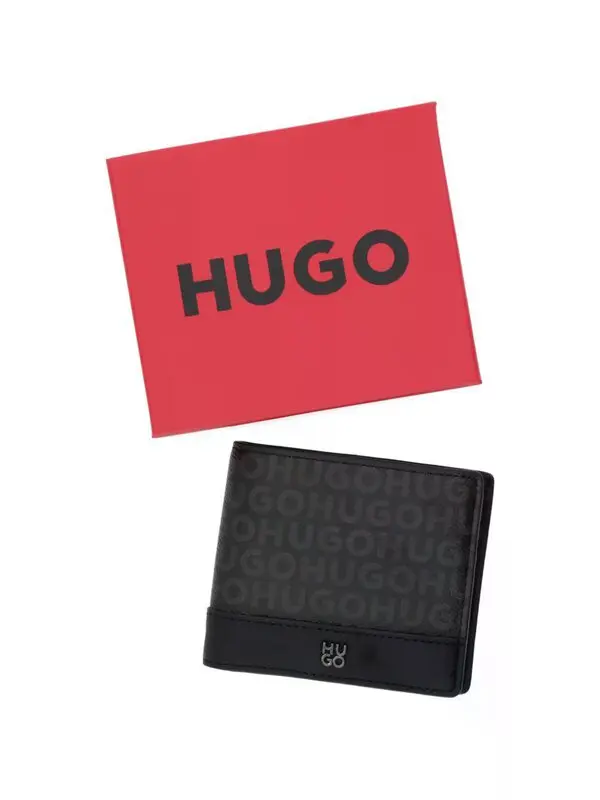 Hugo Logo Print Wallet