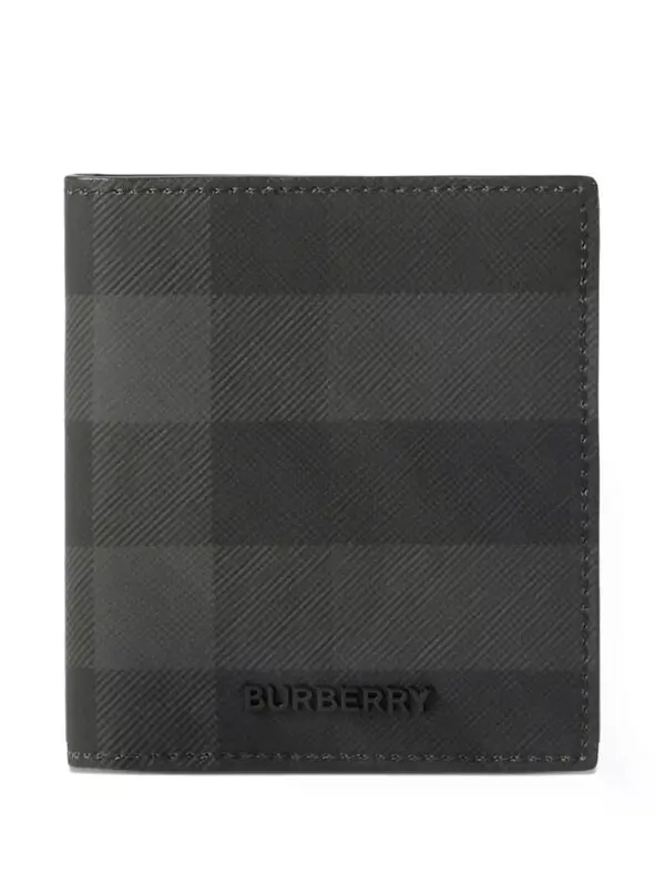Burberry Check Folding Card Case