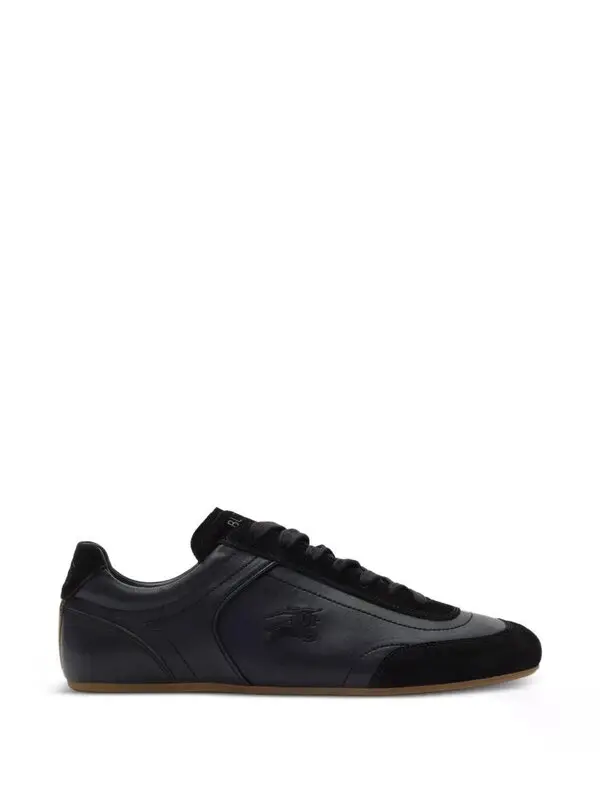 Burberry Leather Knight Runner Sneakers - Black