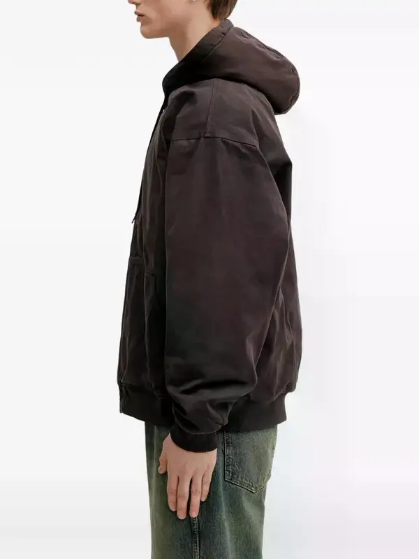 Adidas Hooded Zip Jacket - Brown