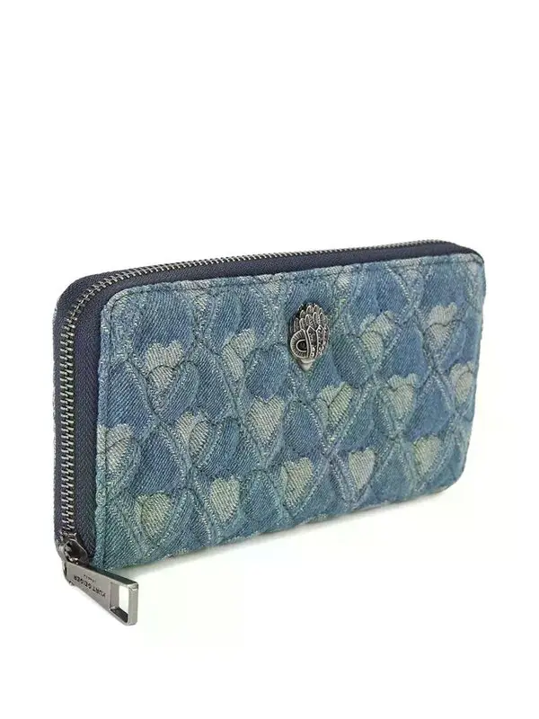 Kurt Geiger Heart-quilted Zip-fastening Wallet