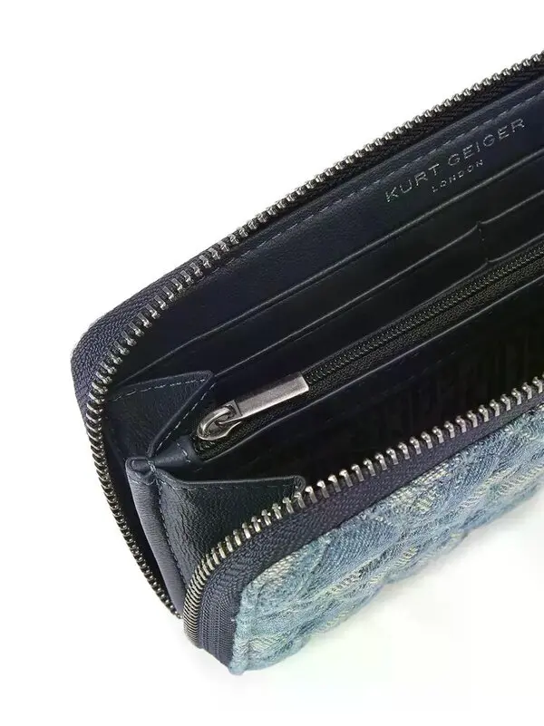 Kurt Geiger Heart-quilted Zip-fastening Wallet