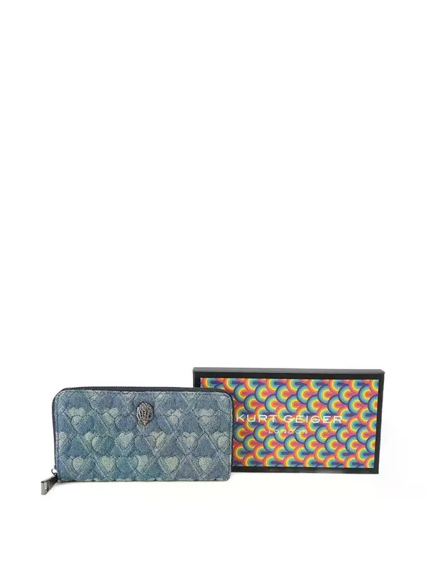 Kurt Geiger Heart-quilted Zip-fastening Wallet