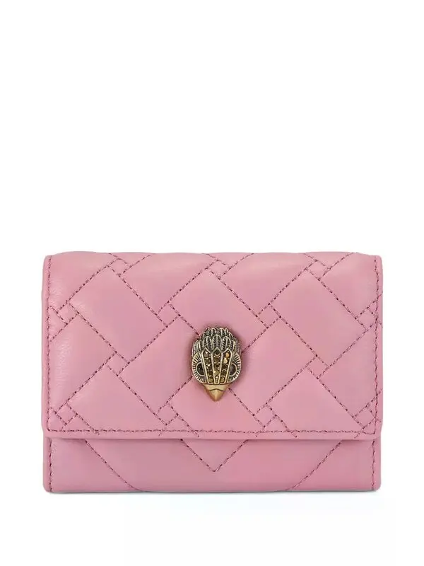 Kurt Geiger Quilted Leather Card Holder - Pink