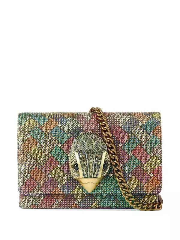 Kurt Geiger Glass-embellished Crossbody Bag - Blue