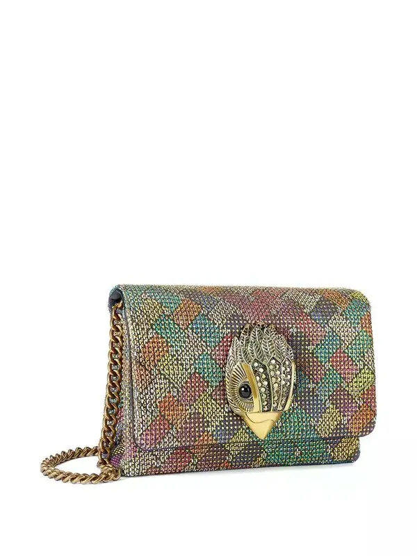 Kurt Geiger Glass-embellished Crossbody Bag - Blue