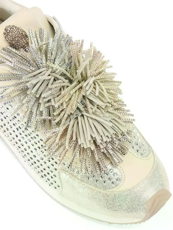 Kurt Geiger Fringed Embellished Sneakers