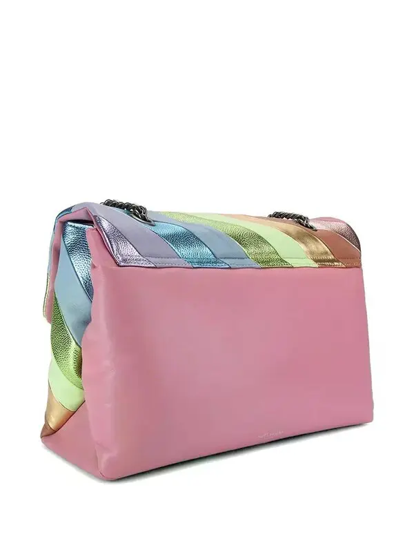 Kurt Geiger Stripes-embellished Shoulder Bag - Pink