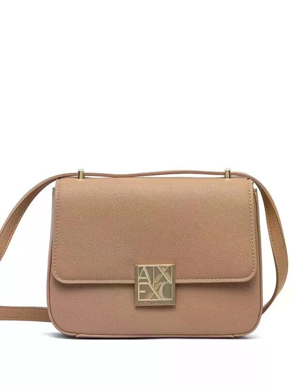 Armani Exchange Logo-embellished Cross-body Bag - Neutrals