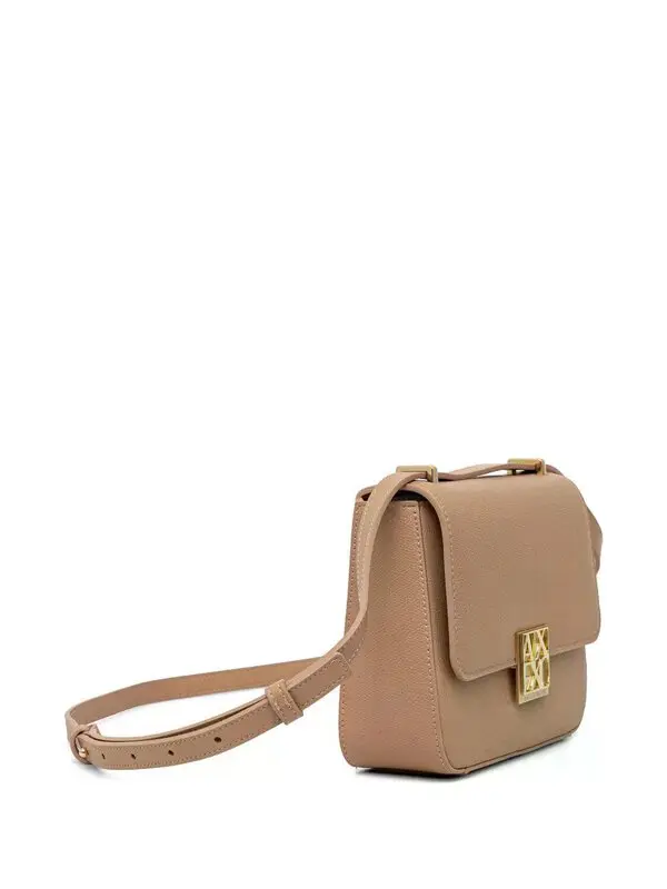 Armani Exchange Logo-embellished Cross-body Bag - Neutrals