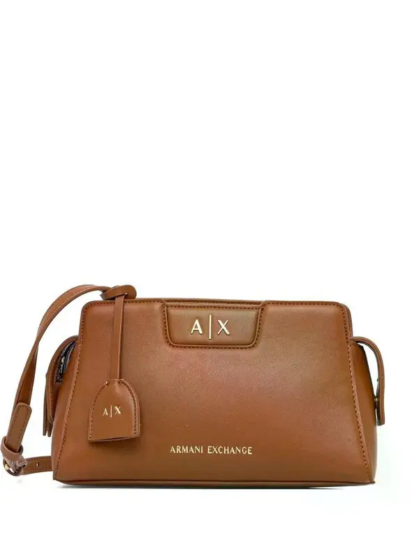 Armani Exchange Logo-tag Crossbody Bag - Brown