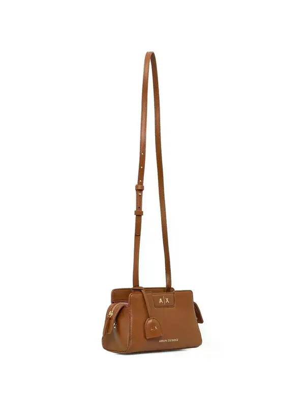 Armani Exchange Logo-tag Crossbody Bag - Brown