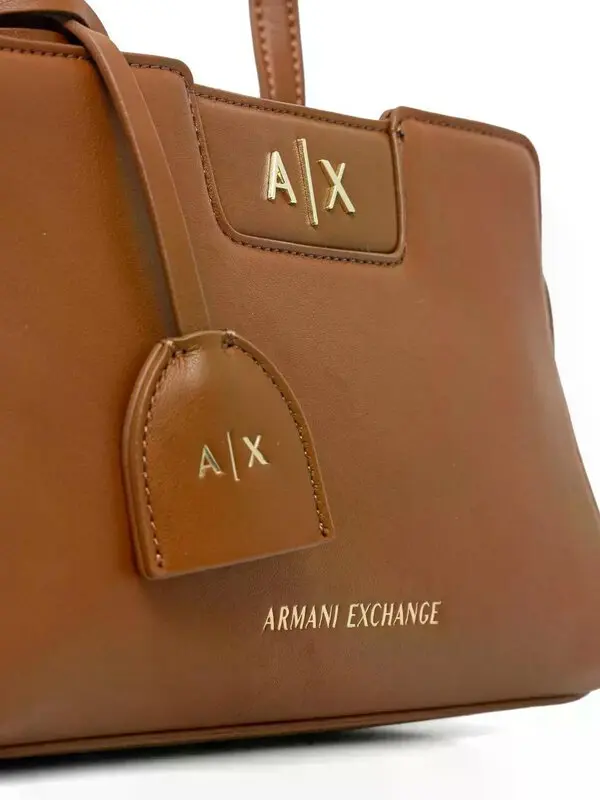 Armani Exchange Logo-tag Crossbody Bag - Brown
