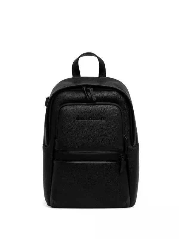 Armani Exchange Logo Backpack - Black