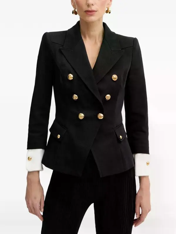 Elisabetta Franchi Double-breasted Jacket With Embellished Buttons