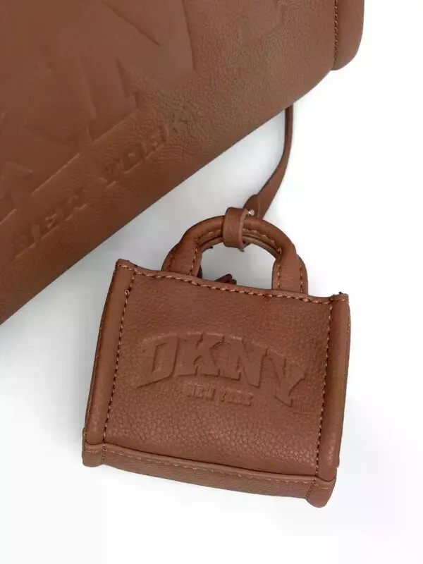 Dkny Logo-embossed Tote - Brown