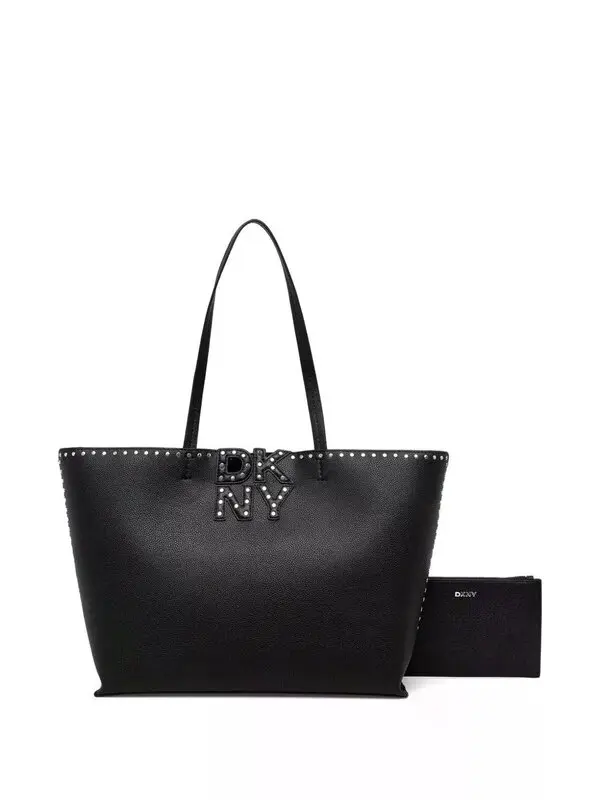 Dkny Studded-logo Tote Bag