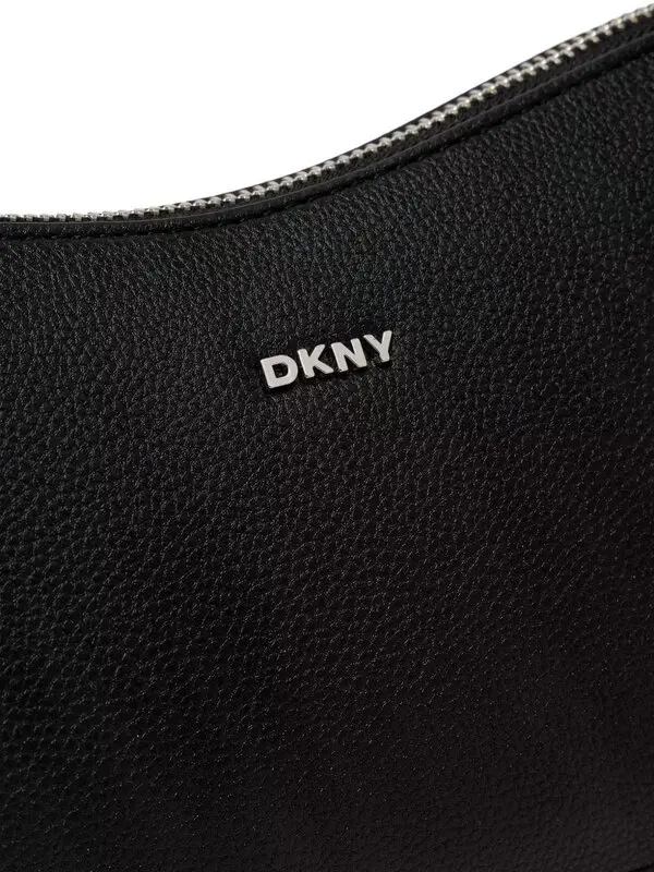 Dkny Logo-plaque Shoulder Bag - Black