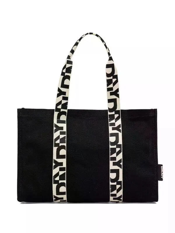 Dkny Logo-strap Tote Bag - Black