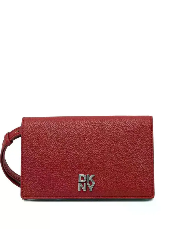 Dkny Logo-plaque Wallet - Red