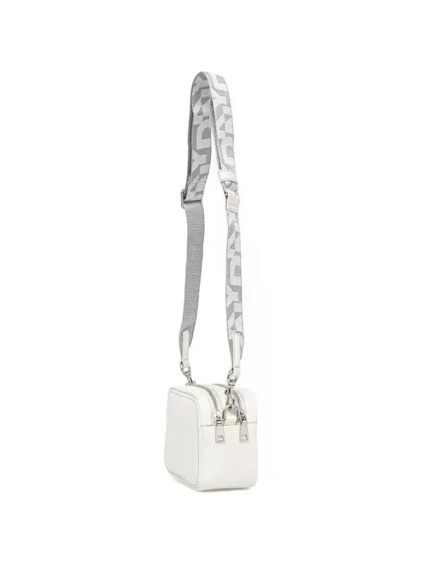 Dkny Logo-plaque Crossbody Bag - White