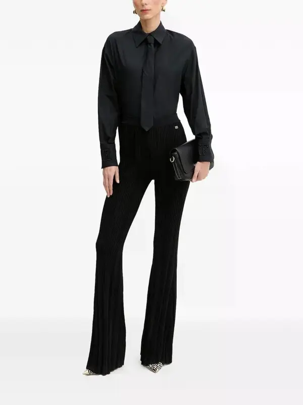 Elisabetta Franchi Tie-detail Shirt - Black