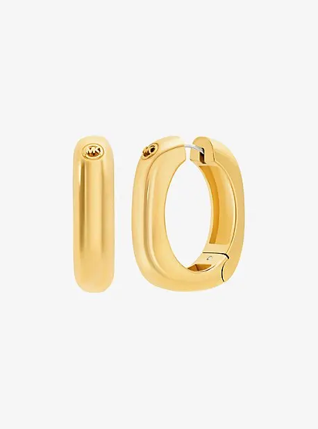 Michael Kors Square Hoop Earrings - Gold