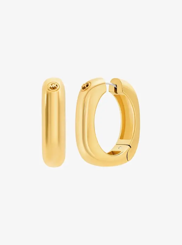 Michael Kors Square Hoop Earrings - Gold