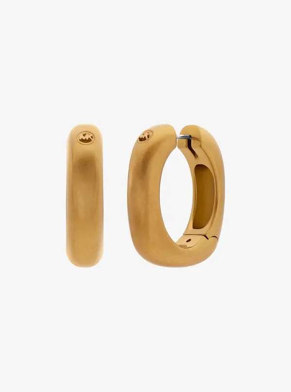Michael Kors Square Hoop Earrings - Gold