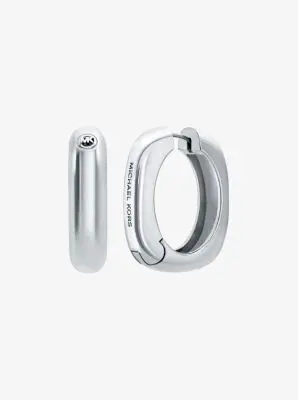 Michael Kors Square Hoop Earrings - Silver