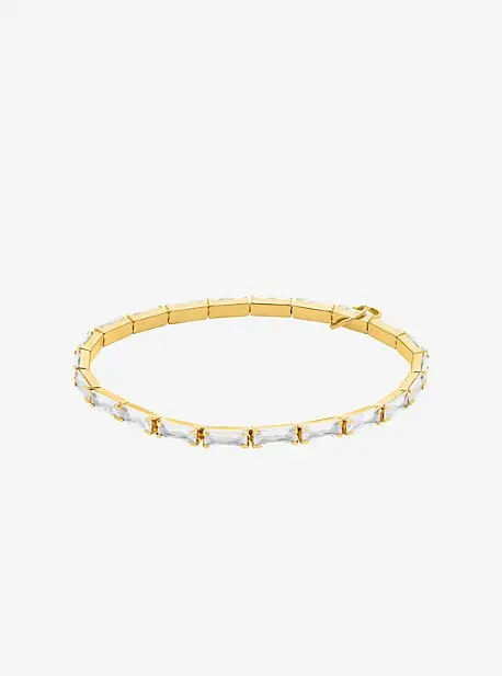 Michael Kors Cubic Zirconia Tennis Bracelet - Gold
