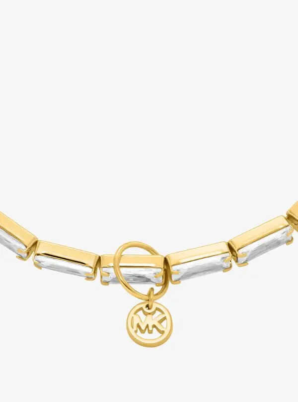 Michael Kors Cubic Zirconia Tennis Bracelet - Gold
