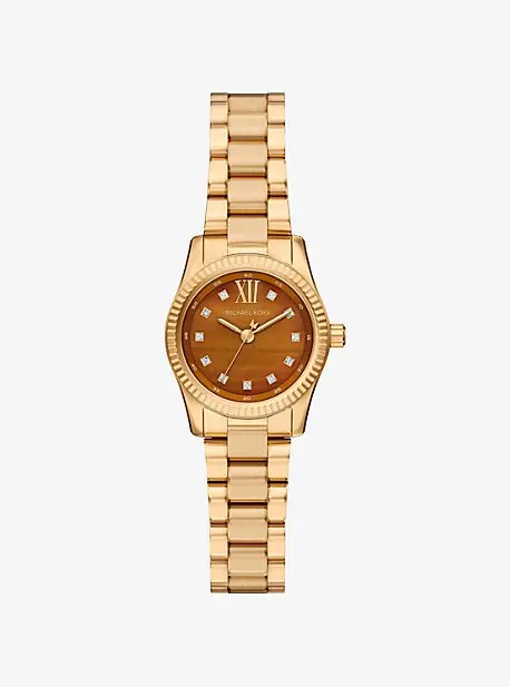 Michael Kors Petite Lexington Pavé Watch - Gold