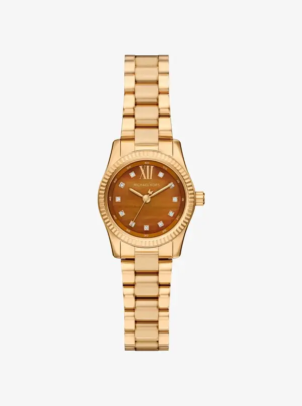 Michael Kors Petite Lexington Pavé Watch - Gold