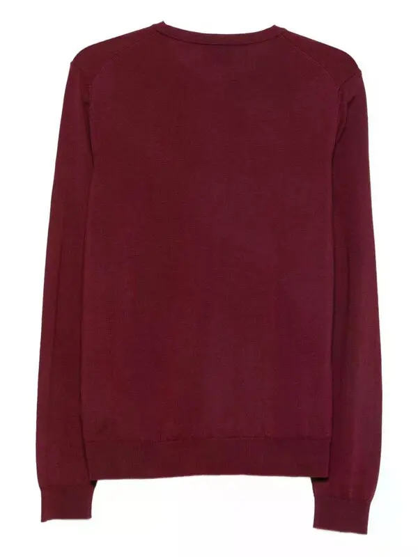 BOSS Crew-neck Wool Sweater - Red