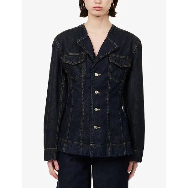 GANNI Denim Blazer