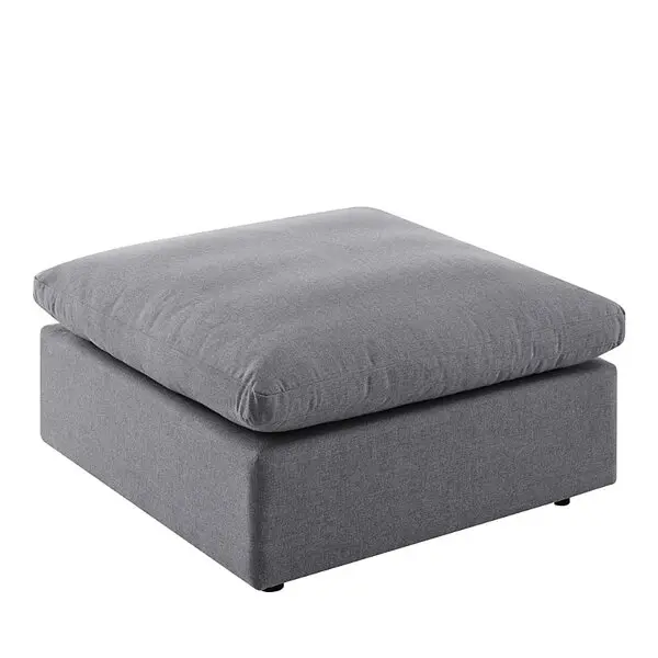 MODWAY Commix Sunbrella Outdoor Patio Ottoman - Gray